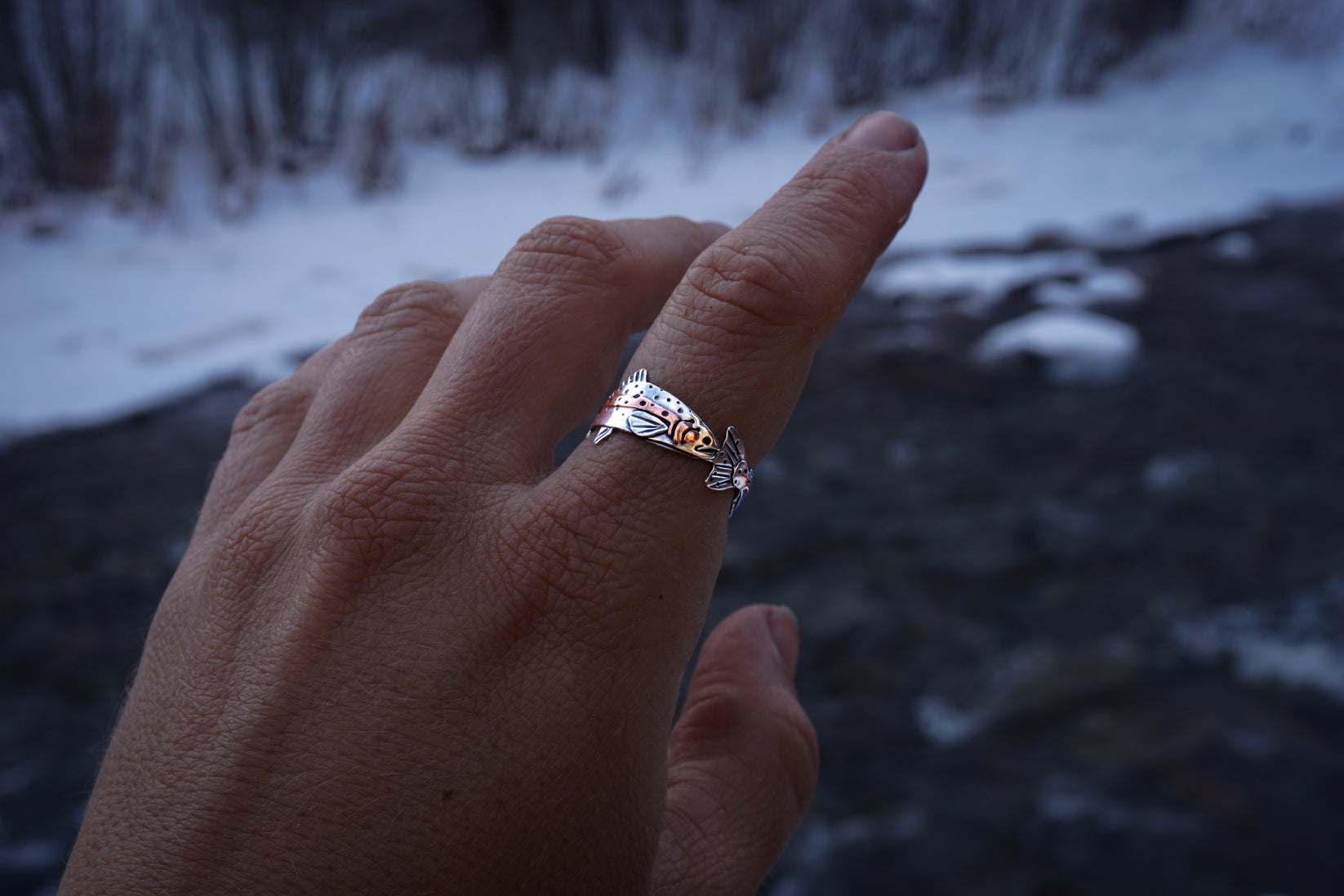 Rainbow Trout Rings - Made to Order! – Trail Spice Designs