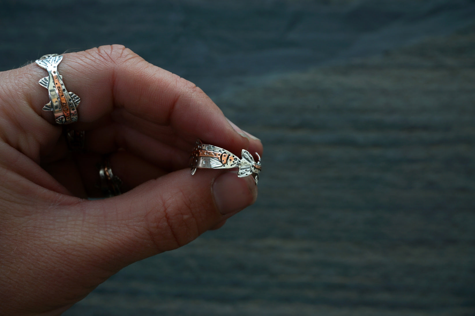 Rainbow Trout Rings - Made to Order! – Trail Spice Designs
