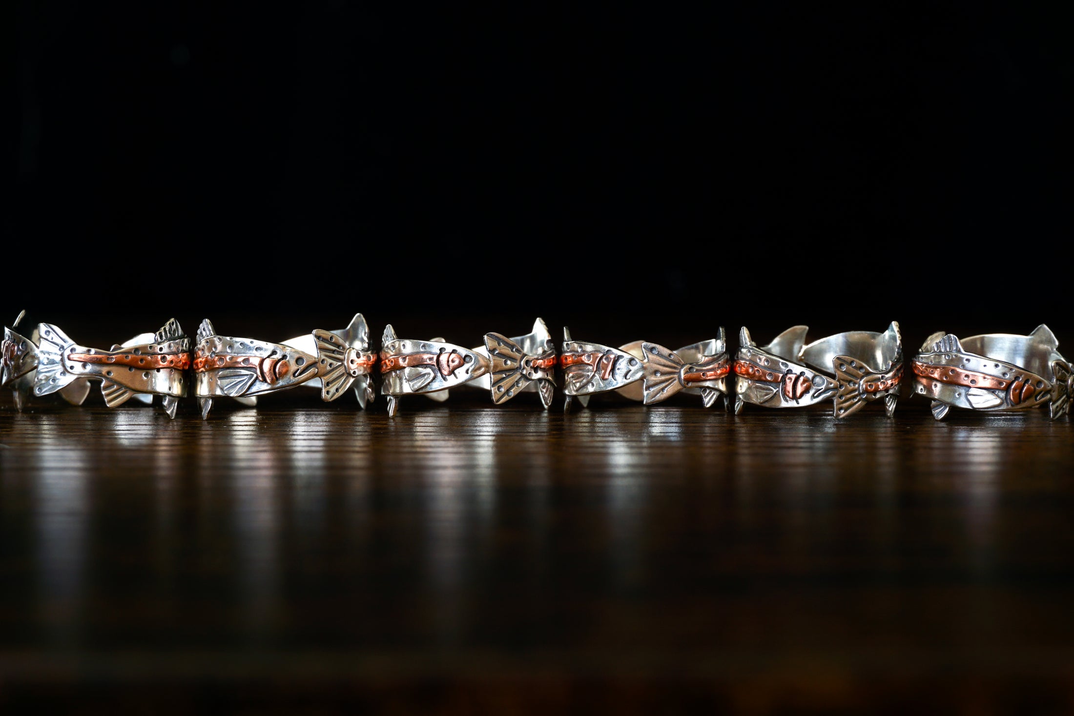 Rainbow Trout Rings - Made to Order! – Trail Spice Designs